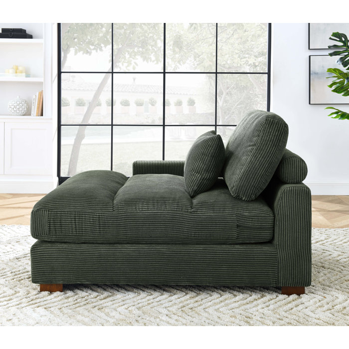 Wade Logan® Ariee Upholstered Chaise Lounge & Reviews | Wayfair